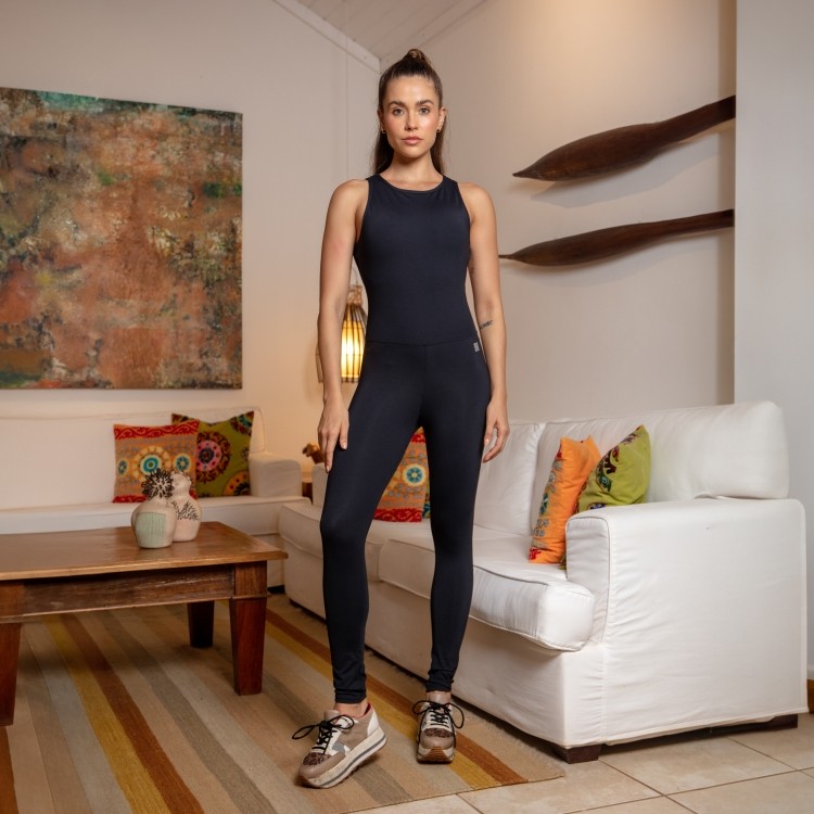 Macacão Preto Básico - Marche Fitwear